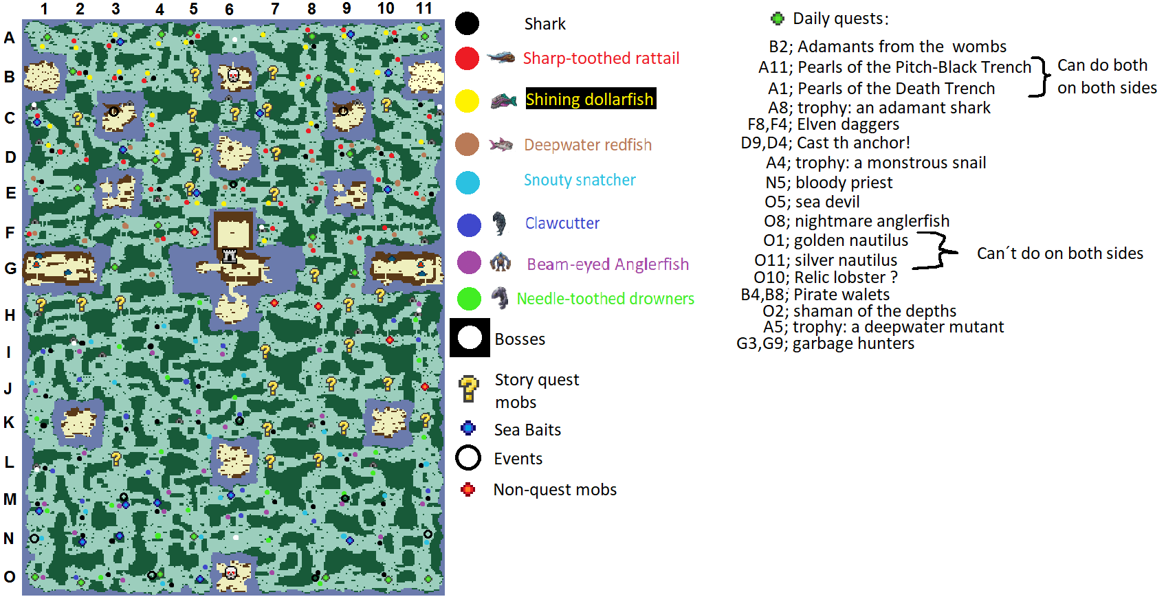 sea sector mob/quest map - Ayvondil - Warspear Online official forum
